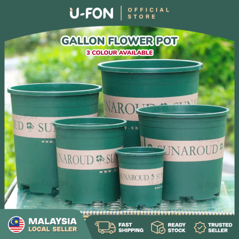 Gallon Flower Pot Pasu Bunga Plastik Plastic Gallon Flower Pot | Shopee ...