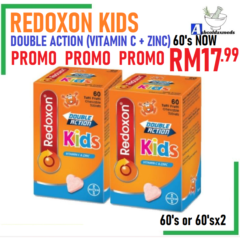 Redoxon DA Kids Chewable 60S or 60SX2 EXP12/2026 | Shopee Malaysia