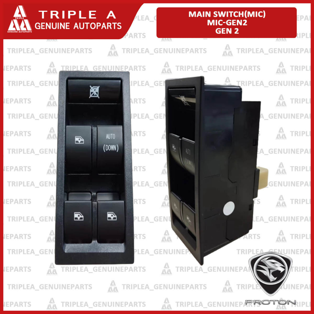 POWER WINDOW MAIN SWITCH PROTON GEN 2 SWITCH MASTER DRIVER SIDE SUIS ...