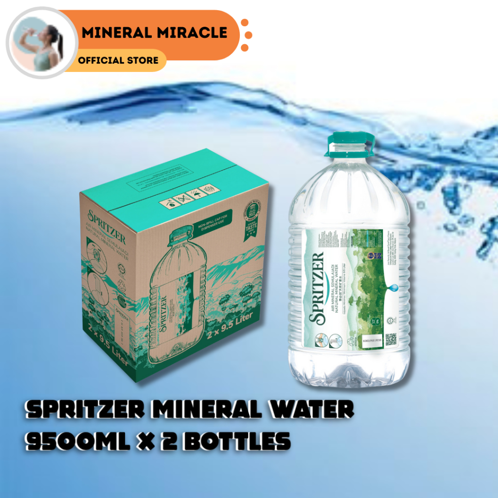 SPRITZER Mineral Water (1 CARTON 9500ml x 2 Bottles) | Shopee Malaysia