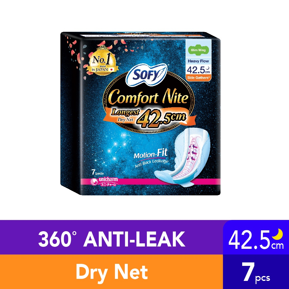 SOFY Side Gather Night Slim Wing (42.5cm x 7 Pcs) | Shopee Malaysia