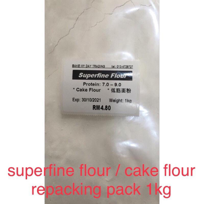 SUPER FINE FLOUR 1kg / CAKE FLOUR / Tepung cake / 低筋面粉 | Shopee Malaysia
