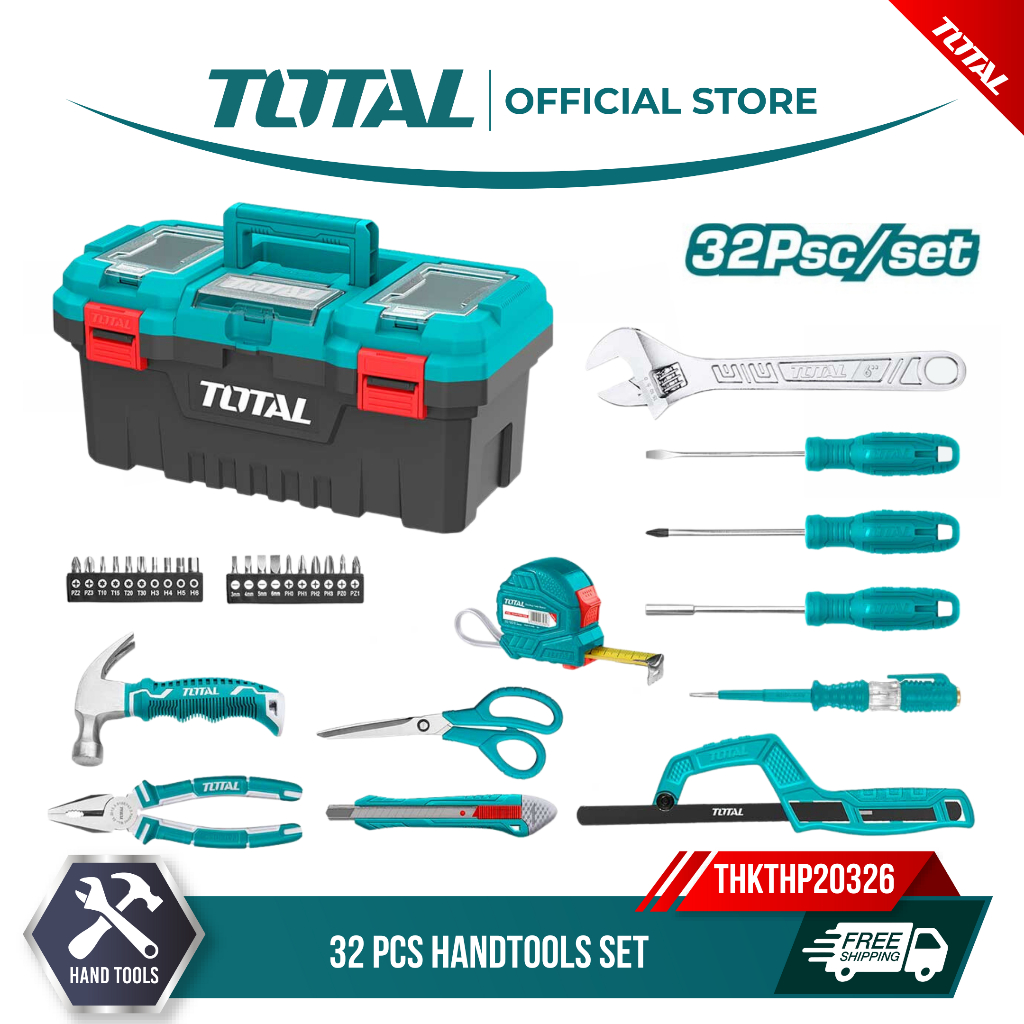Total Handtools Set (32 Pcs) THKTHP20326 | Shopee Malaysia