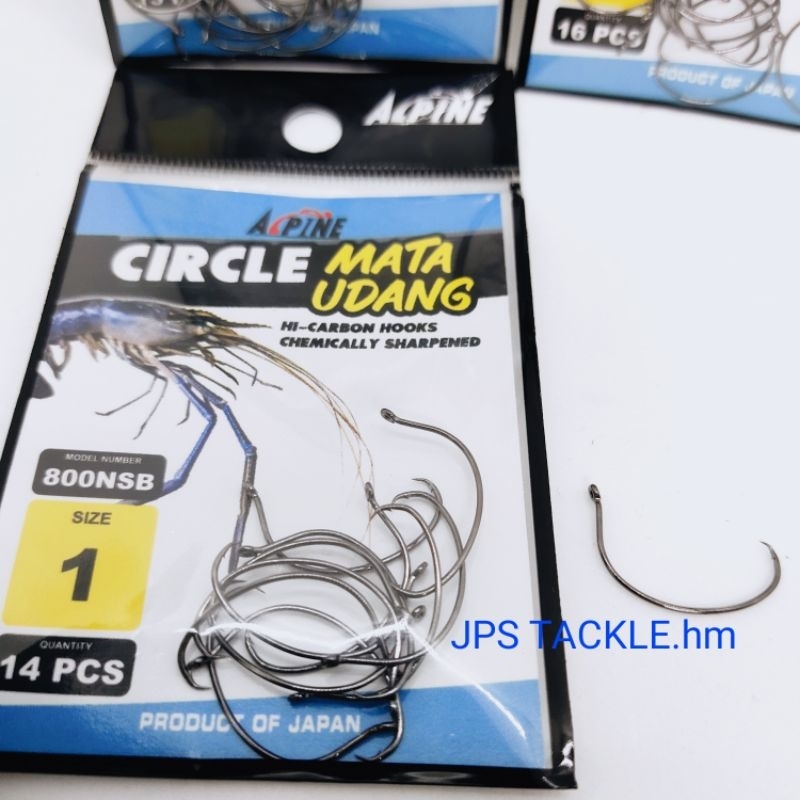 Alpine 800NSB Circle mata udang alpine prawn hook mata mau | Shopee ...
