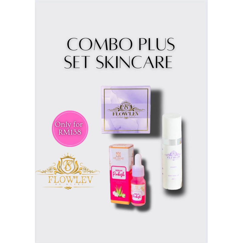 Flowlev skincare 4in1 + Toner + Serum | Shopee Malaysia