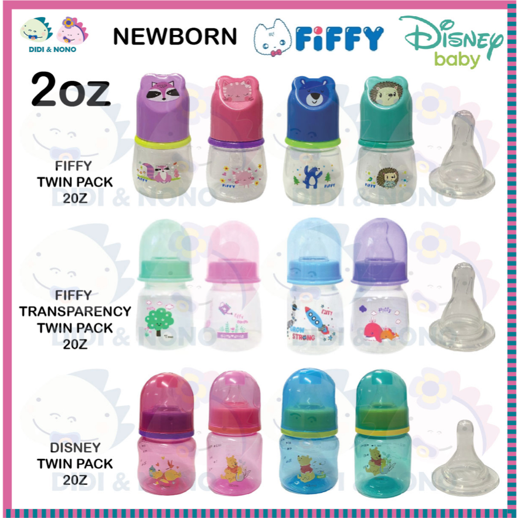 1pc 2oz,60ml FIFFY PP Standard Round Bottle,botol susu bayi baru lahir ...