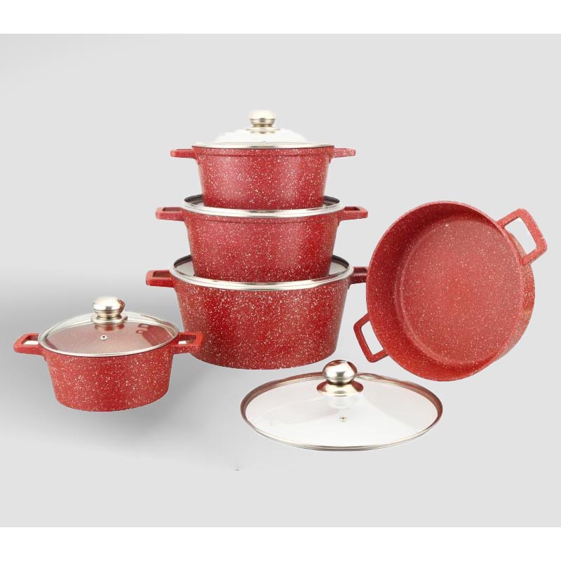 PERIUK VIRAL DESLON 📍📍📍 10PCS UAKEEN VK-241 Cookware Granite Coating ...