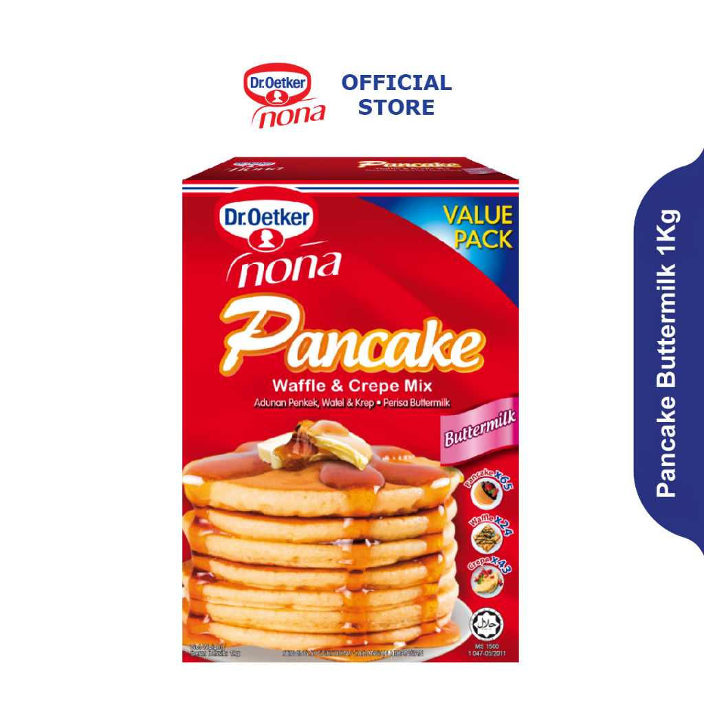 Dr. Oetker Nona Pancake-Waffle-Crepe Mix (Buttermilk) 1Kg [EXP 3 Nov ...