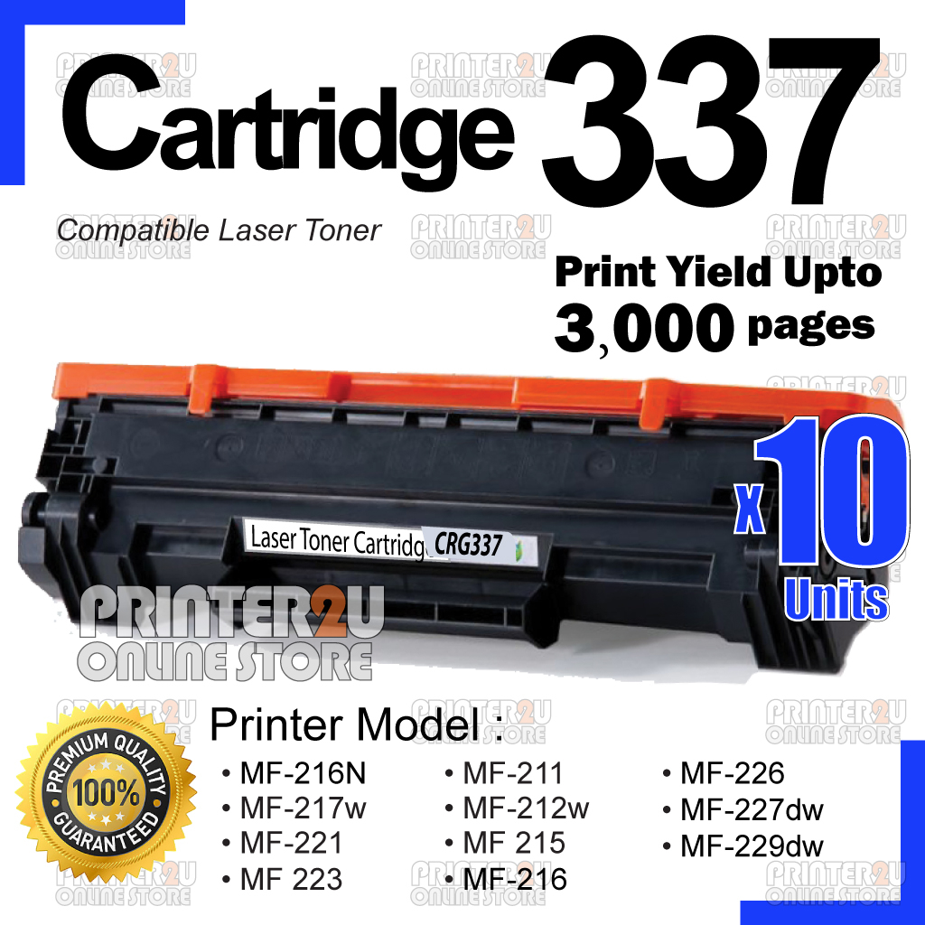 10x Compatible Cano* Cartridge 337 MF211 MF212w MF215 MF217w MF221d ...