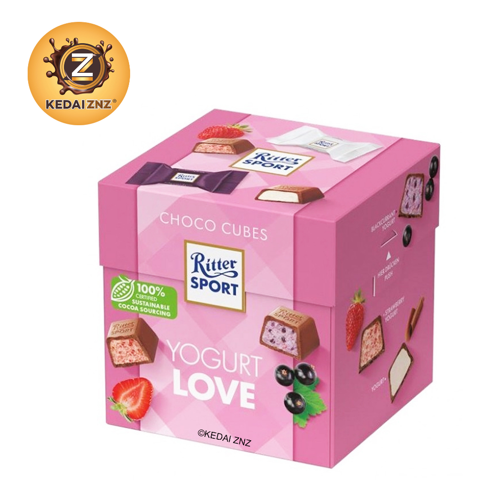 Chocolate Ritter SPORT CHOCO CUBES YOGURT LOVE Box 176g Coklat | Shopee ...