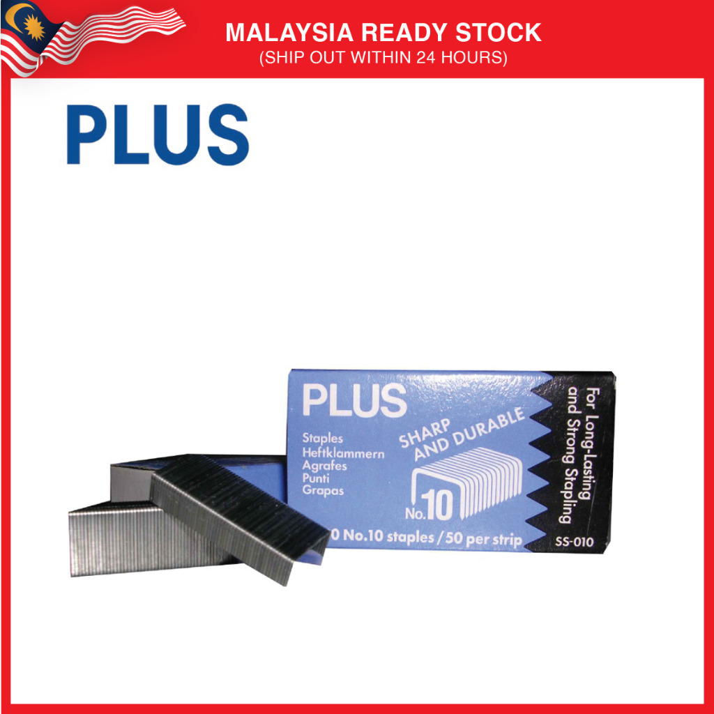 PLUS Staples Bullet / Ubat Stapler / Dawai Kokot No.10 SS 010 (1 Small ...