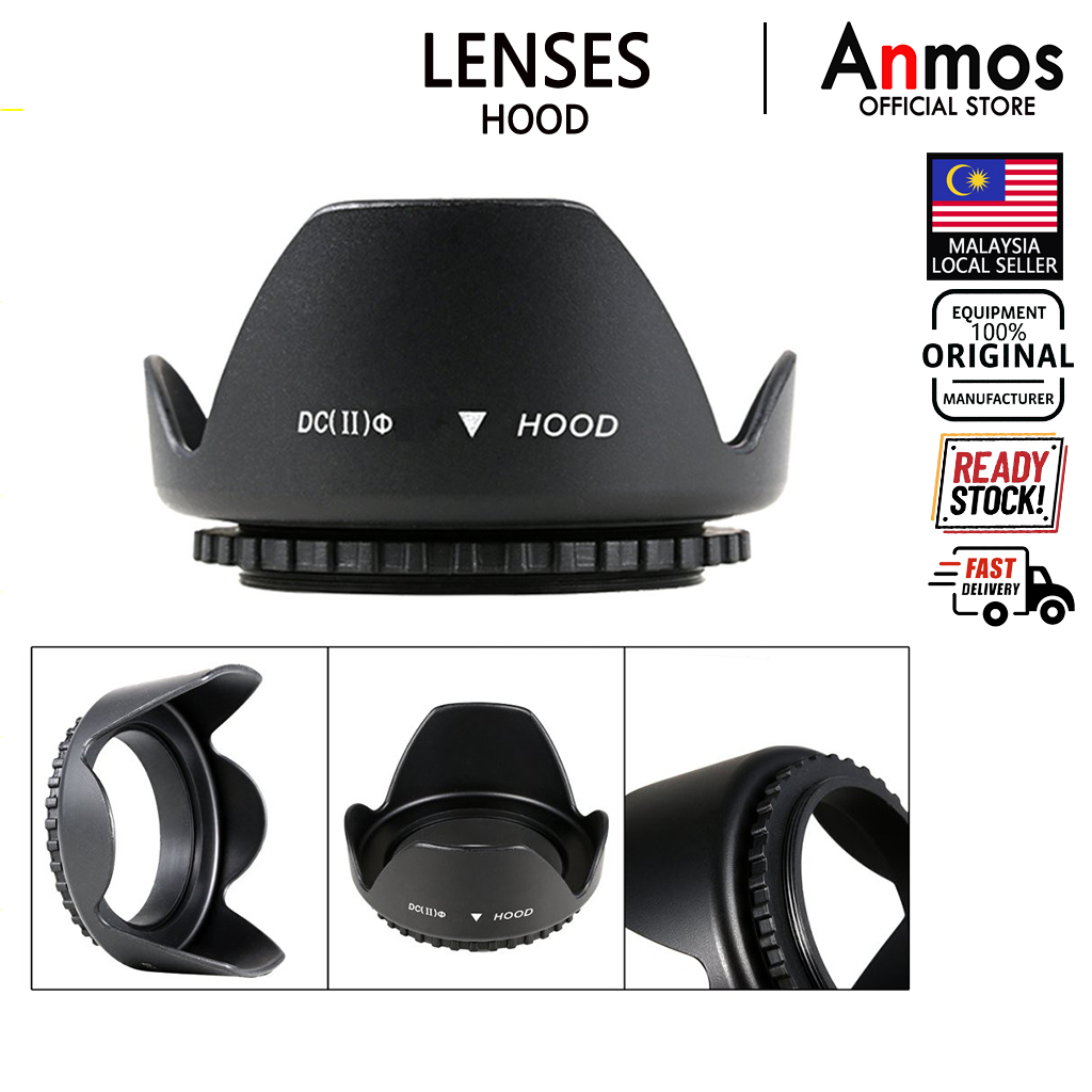 Universal Screw in Flower Lens Hood Digital DSLR Camera Crown Petal ...