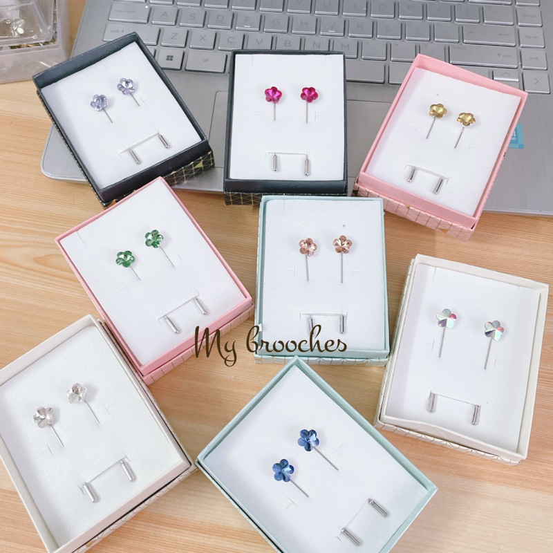 Rhinestone Hijab Pin Tudung Shawl Pin (1 pair) | Shopee Malaysia