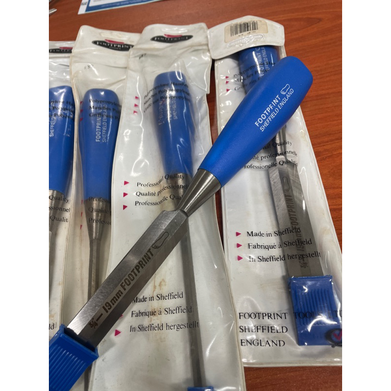 Made In England FOOTPRINT 1/4” 3/4” Beveled Edge Wood Chisel Shieffield ...