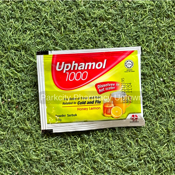 Uphamol 1000 Honey Lemon Paracetamol 1000mg x 5.0g [1s 01 5747 ...