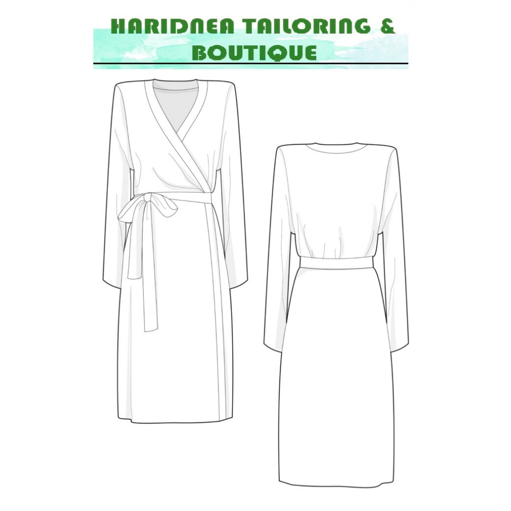 PDF POLA DRESS | PDF SEWING PATTERN | PDF FILE SAHAJA (SOFTCOPY) | Shopee Malaysia