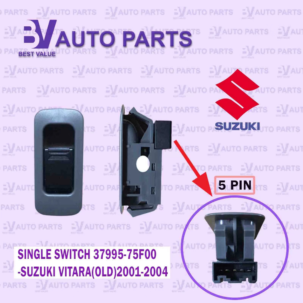 SUZUKI VITARA OLD 01'-04' Power Window Single Control Switch passenger ...