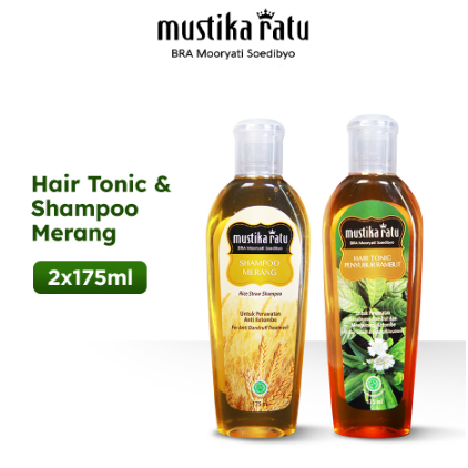 Mustika Ratu Hair Tonic & Shampoo Merang (for Anti Dandruff, Hair ...