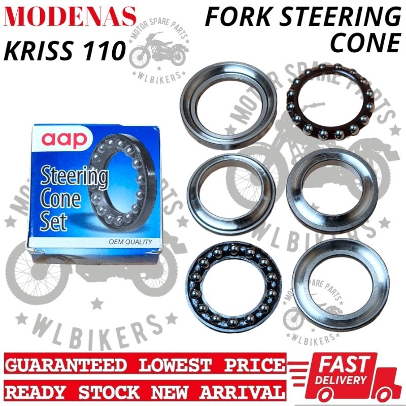 MODENAS KRISS 110 K110 KRISS110 CT100 KRISTAR GT128 FORK STEERING CONE ...