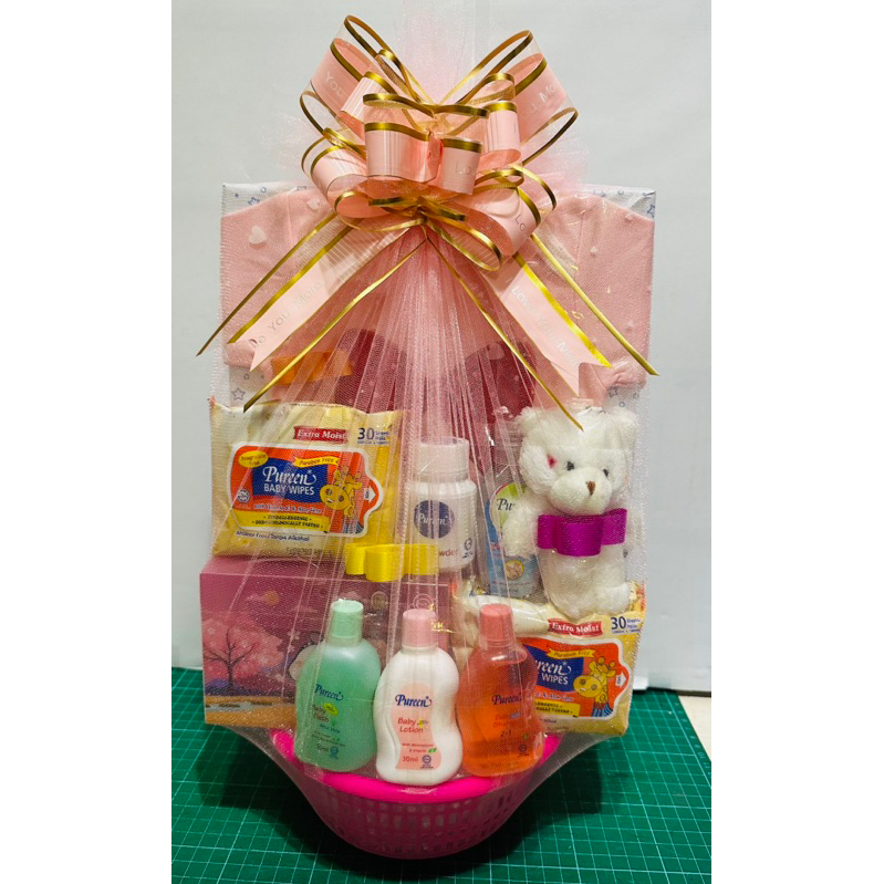 Newborn baby girl & boy hamper with pureen toiletries ( regular)travel ...