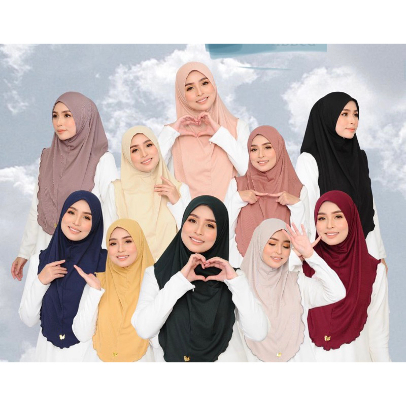 [Tudung Raya 2024] Tudung Sarung Layla Pleated Ribbed Cotton Tudung ...