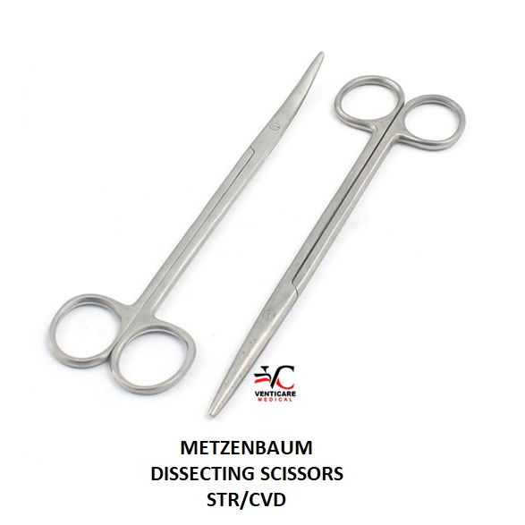 RHEIN METZENBAUM DISSECTING SCISSORS STR/CVD 18CM | Shopee Malaysia
