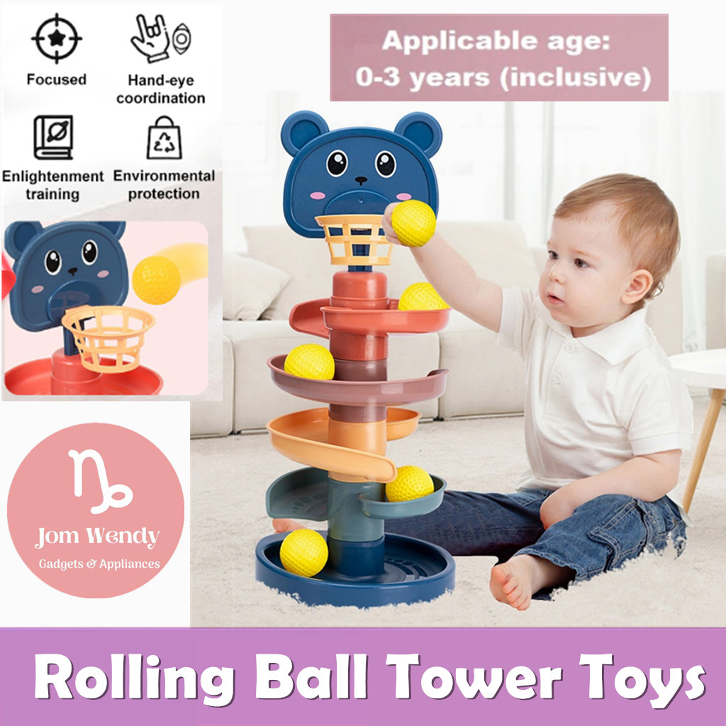 NEW STOCK - 5 Layer Fun Rolling Slide Ball kids fun rolling tower toys ...