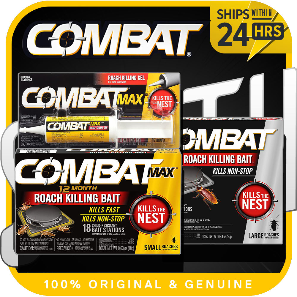 GENUINE Combat Max Small Roach Bait Station | Large Roach Station ...
