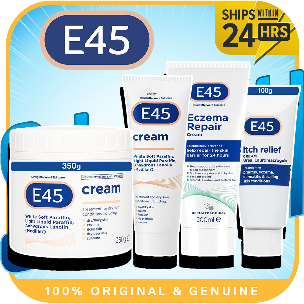 GENUINE E45 Cream | Itch Relief Cream | Eczema l Dermatitis Cream | Shopee Malaysia