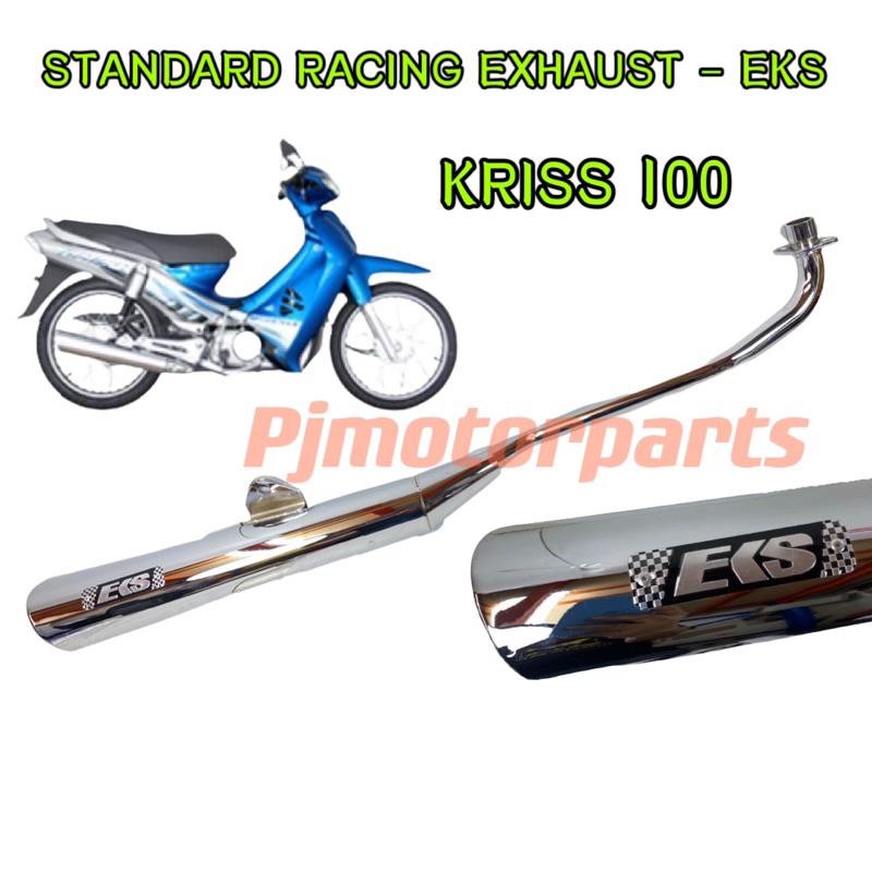 MODENAS KRISS100 KRISS 100 ( EKS ) STANDARD RACING EXHAUST PIPE EKZOS ...