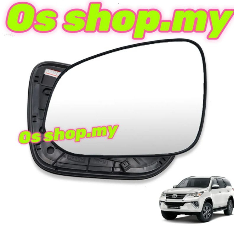 TOYOTA FORTUNER 2016-2022 TGN156 Mirror Glass Kaca Cermin Sisi door ...