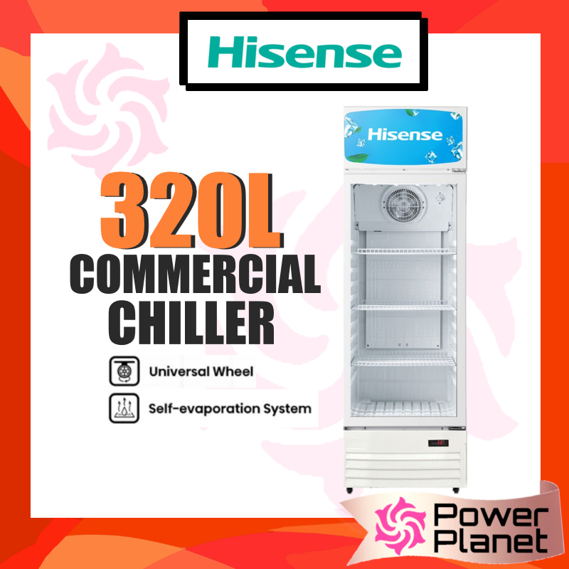 Hisense 320L Commercial Chiller Showcase EXHSC-320FLG / EXHSC320FLG ...