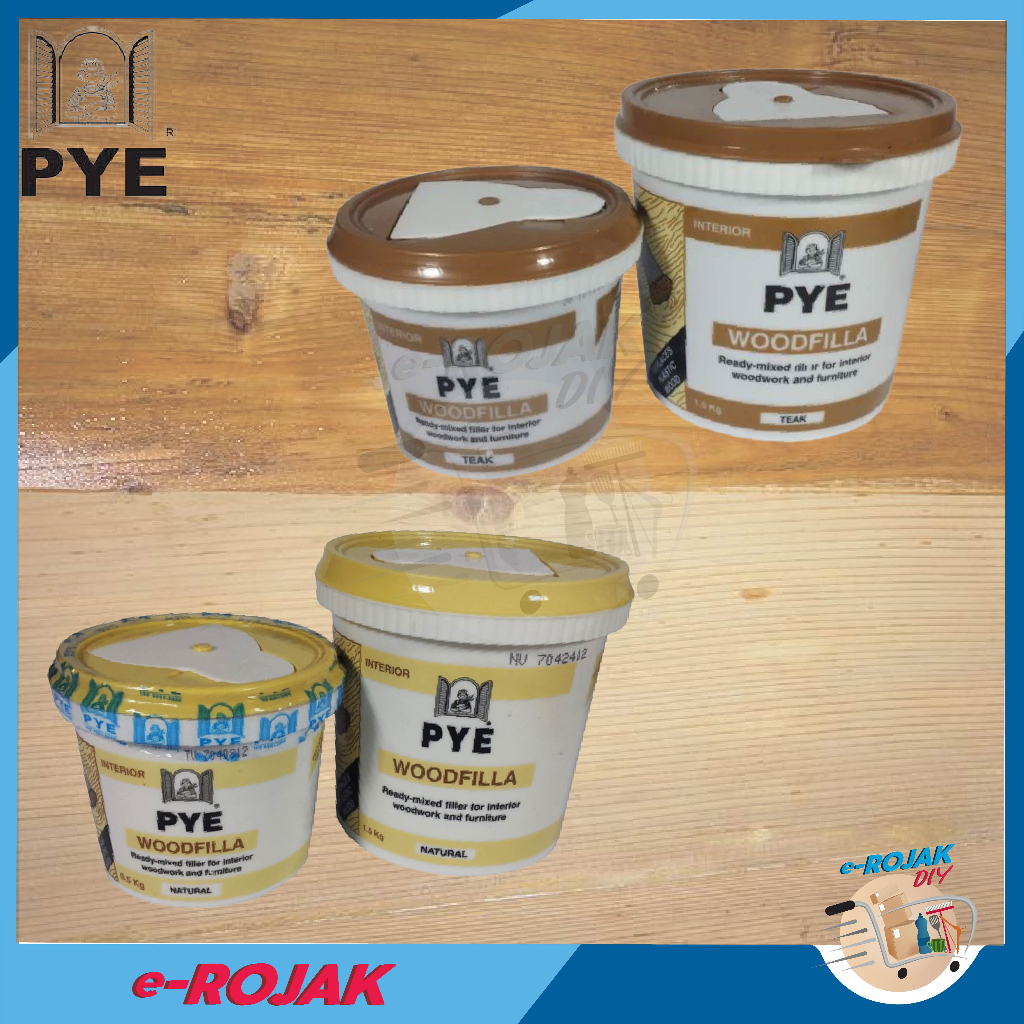 PYE Wood Filla / Wood Filler Use For Wood (Natural / Teak) | Shopee ...