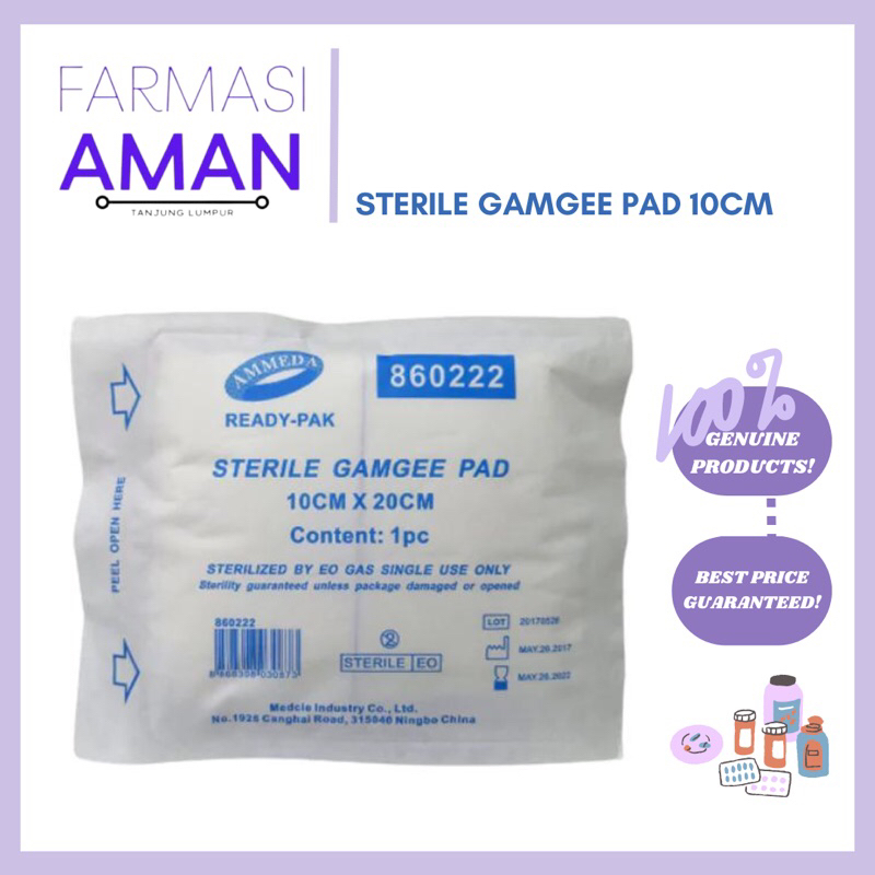 Ammeda Sterile Gamgee Pad 10cm x 20cm 1pc | Shopee Malaysia