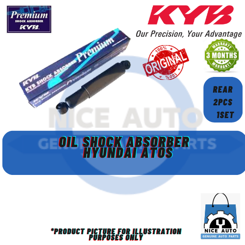 HYUNDAI ATOS(1997~) (REAR 2PCS) 100% ORIGINAL KAYABA (KYB) EXCEL-G GAS ...