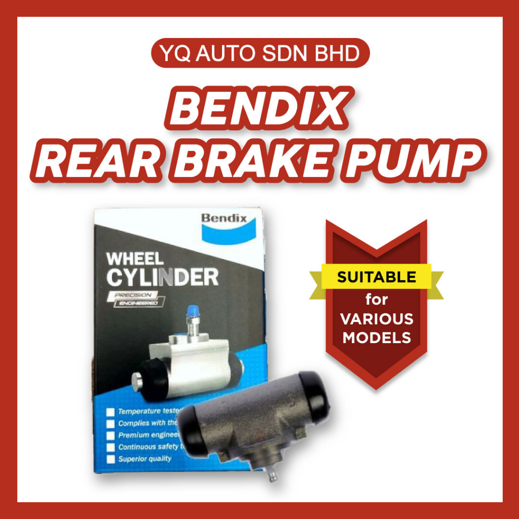 BENDIX WHEEL CYCLINDER BRAKE PUMP REAR 3/4 FOR NISSAN LATIO / SYLPHY 5/ ...