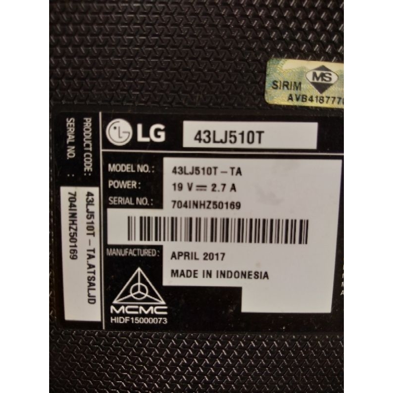 LG 43LJ510T AIO BOARD | Shopee Malaysia