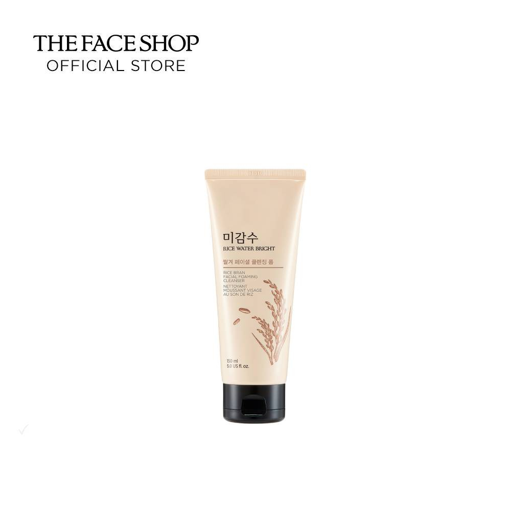 THE FACE SHOP Rice Water Bright Rice Bran Foaming Cleanser 150ml ...