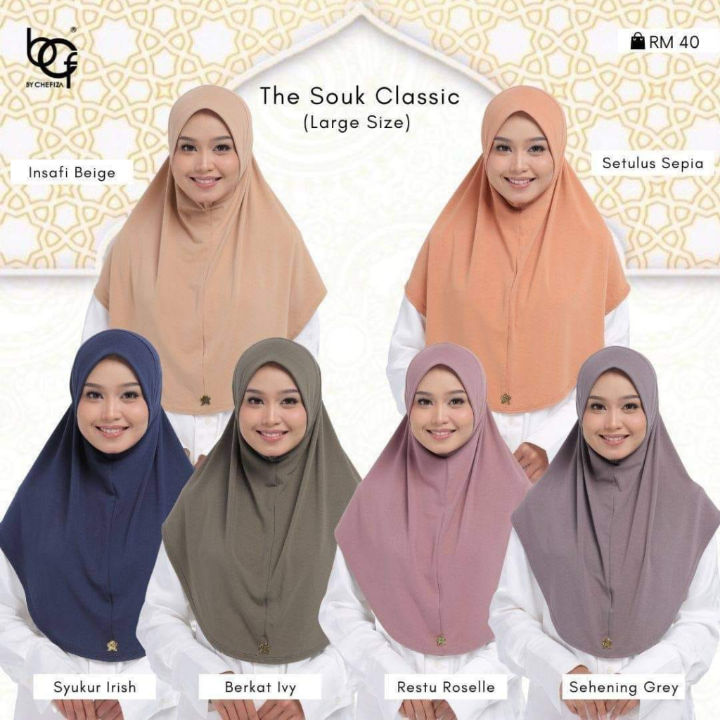 SOUK BCF LARGE SIZE SOUK LUXE KEMBALI RAYA FREE BROOCH SETIAP PEMBELIAN ...