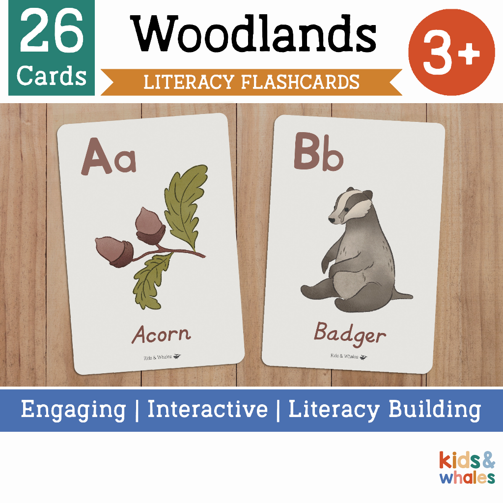 Nature Alphabet Flashcards by KidsandWhales | Shopee Malaysia