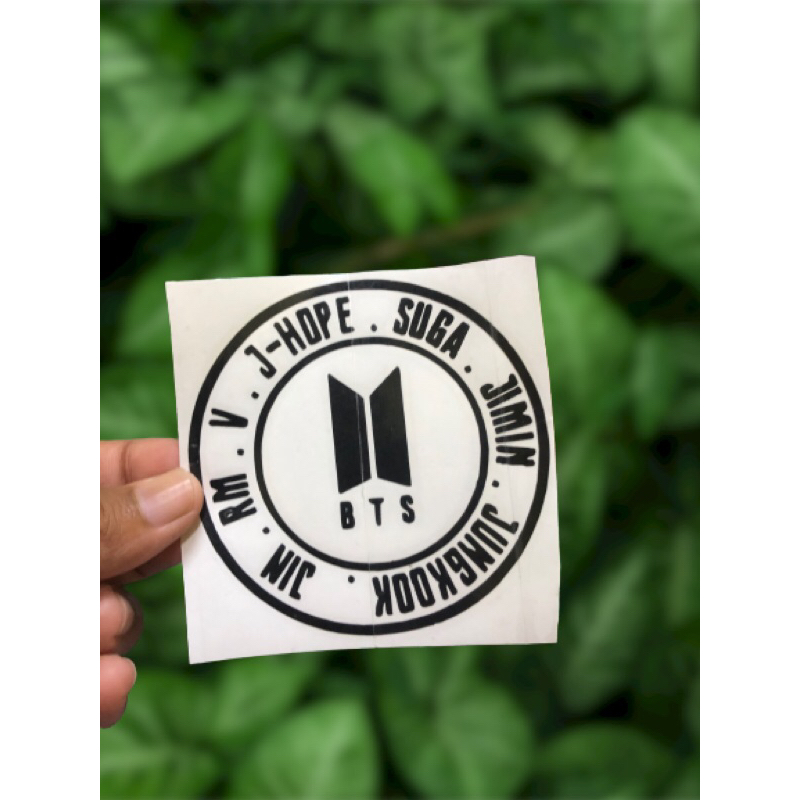 BTS VINYL STICKER LOGO AND NAME | Shopee Malaysia