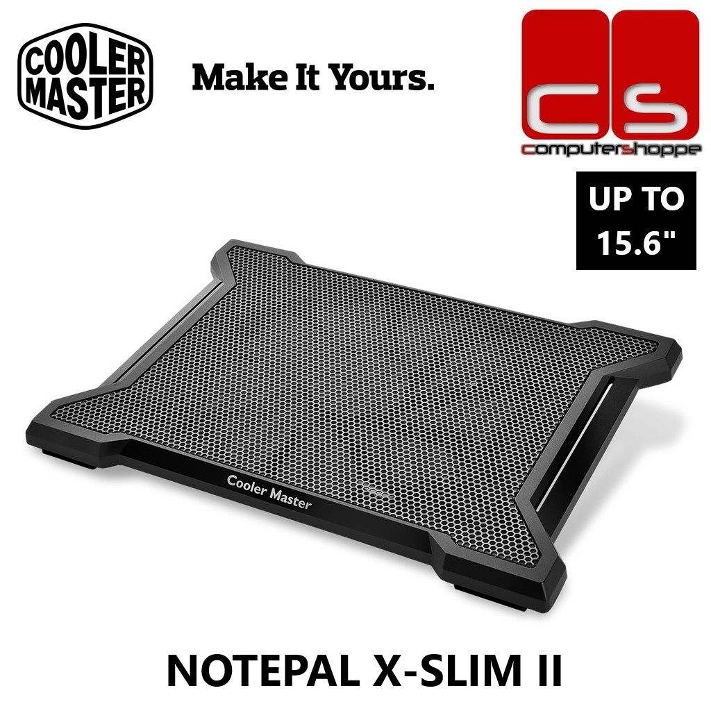 Cooler Master Notepal X-Slim II Slim Design Laptop Cooling Pad | Shopee ...