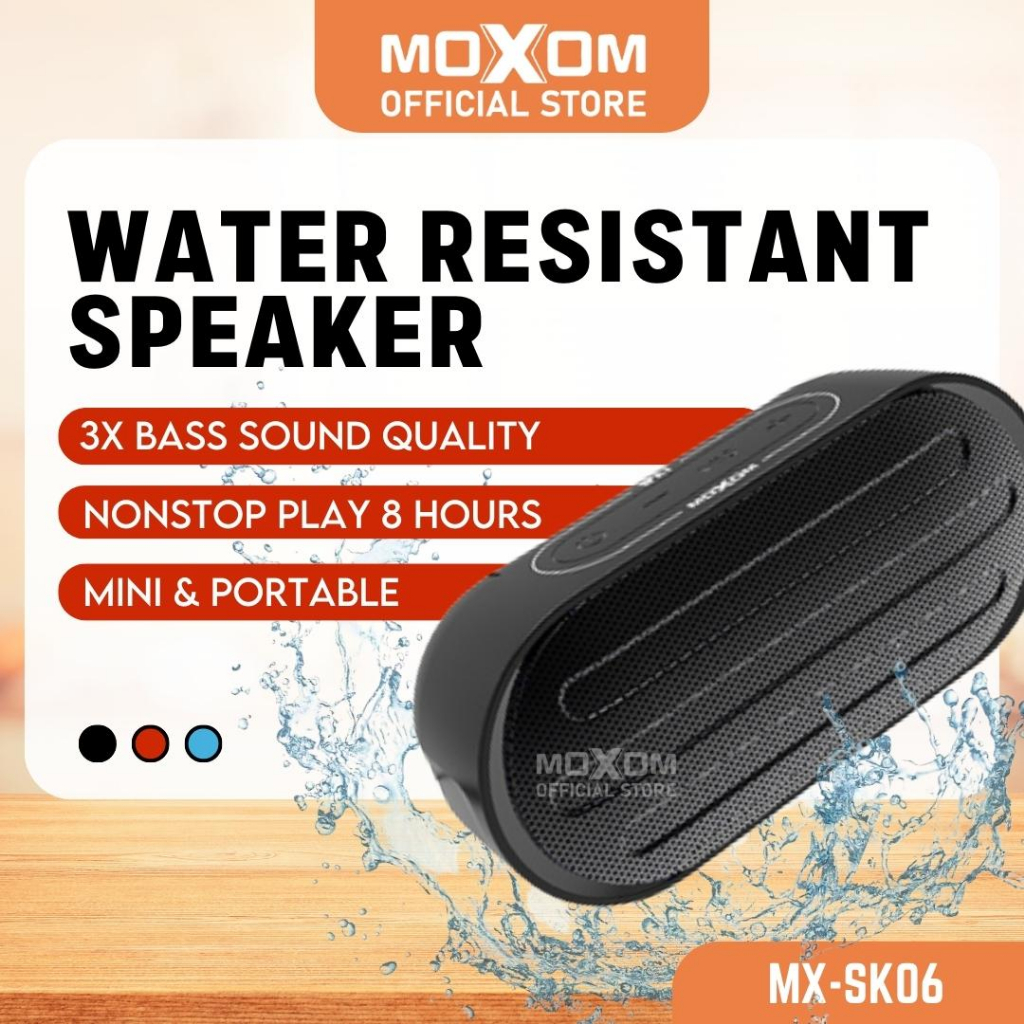 MOXOM Original Pro IPX7 Waterproof Bluetooth Speaker Deep Heavy Bass ...