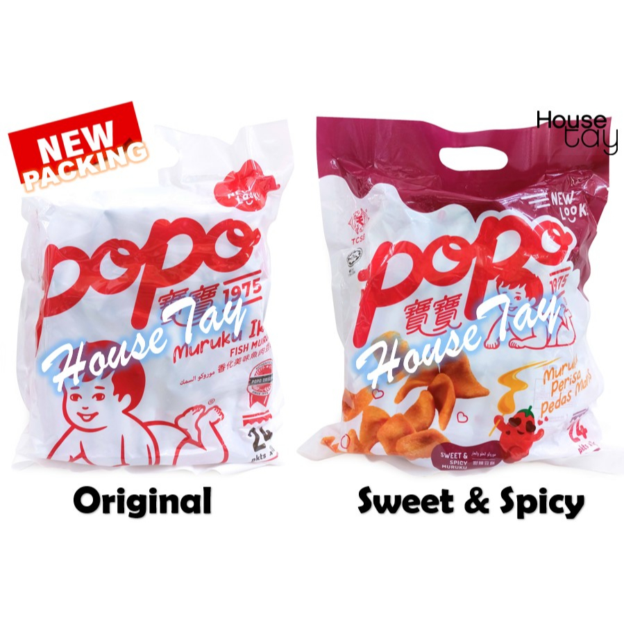 Popo Muruku Ikan Original / Sweet &Spicy (12g x 24 Packs) | Shopee Malaysia