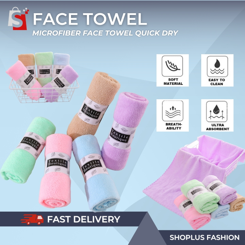 【SHOPLUS】Face Towel Tuala Muka Door Gift Absorbent Soft Towel Material ...