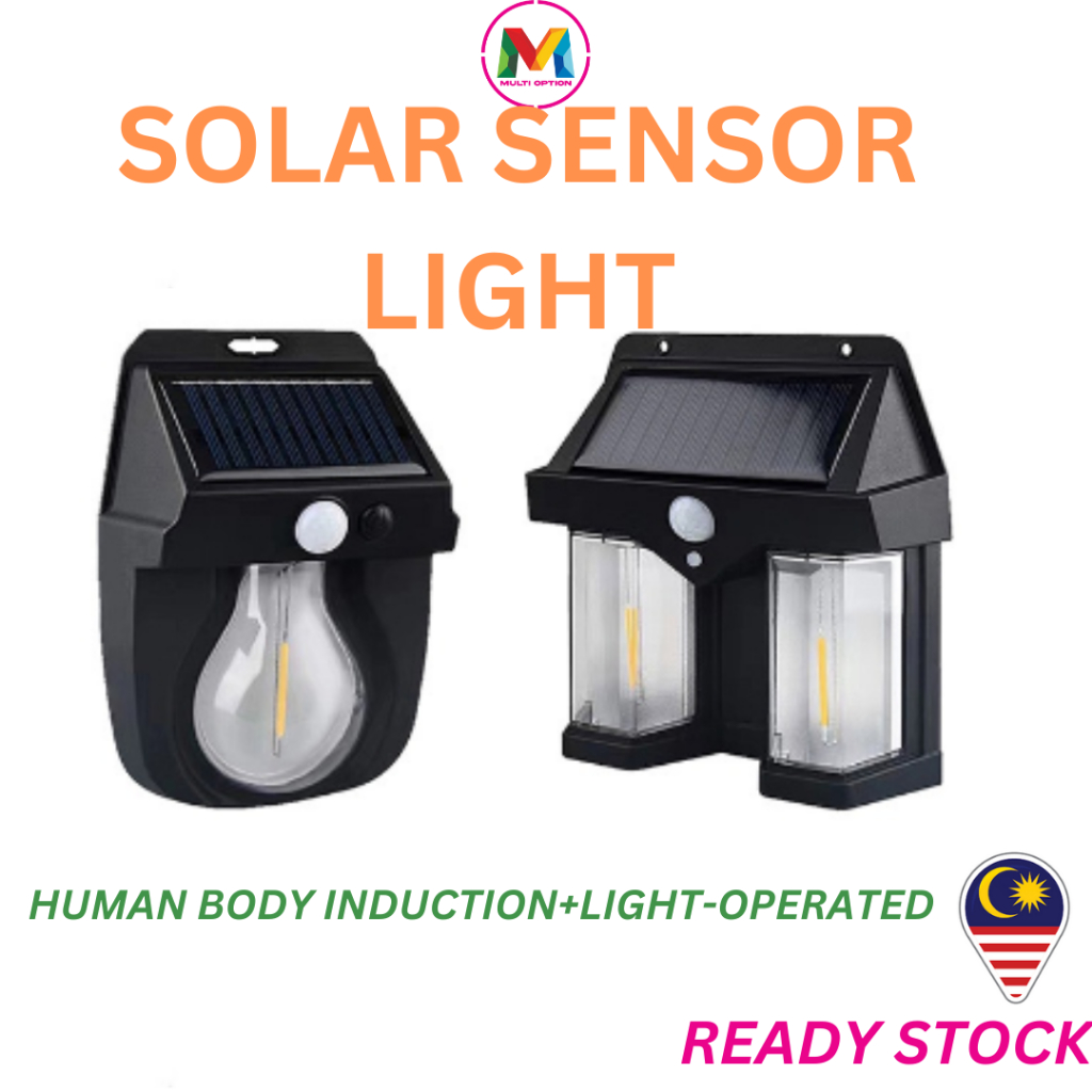 READY STOCK | SOLAR SENSOR LIGHT LAMPU SOLAR GARDEN HUMAN BODY ...