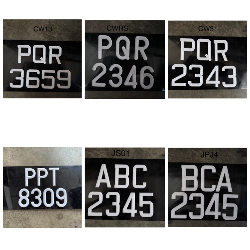 No Plate Car Number Plate Kereta Papan+Number | Shopee Malaysia