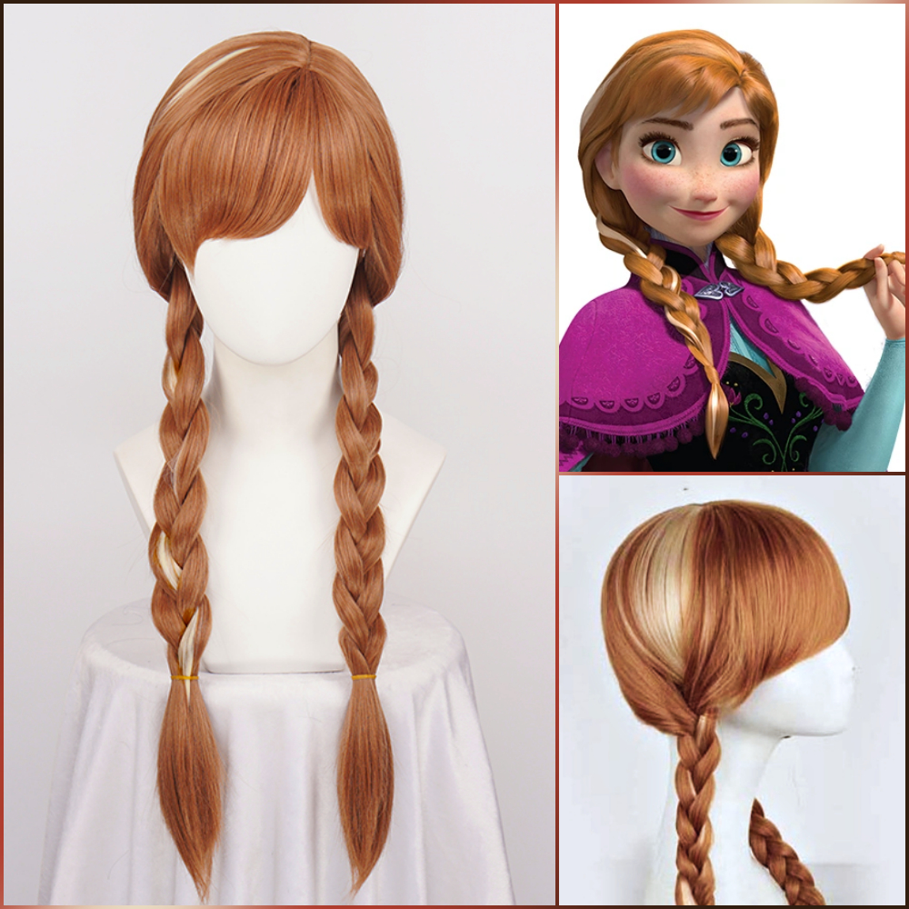 Frozen Princess Anna Kids Children Premium Hair Wig | Shopee Malaysia