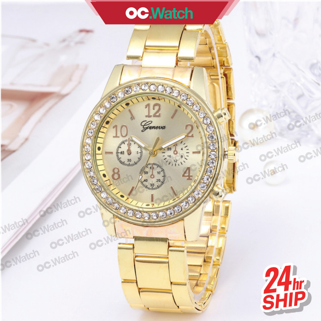 OCwatch Jam Tangan Wanita Perempuan Diamond Berlian Set Fashion Luxury ...