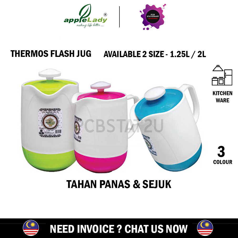 AppleLady Thermal Jug Hot & Cold /Bekas Air Sejuk dan Panas Thermos Flask 1.25L/2L | Shopee Malaysia